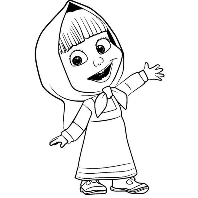 Jual Gambar mewarnai anak Masha and the bear | Shopee Indonesia