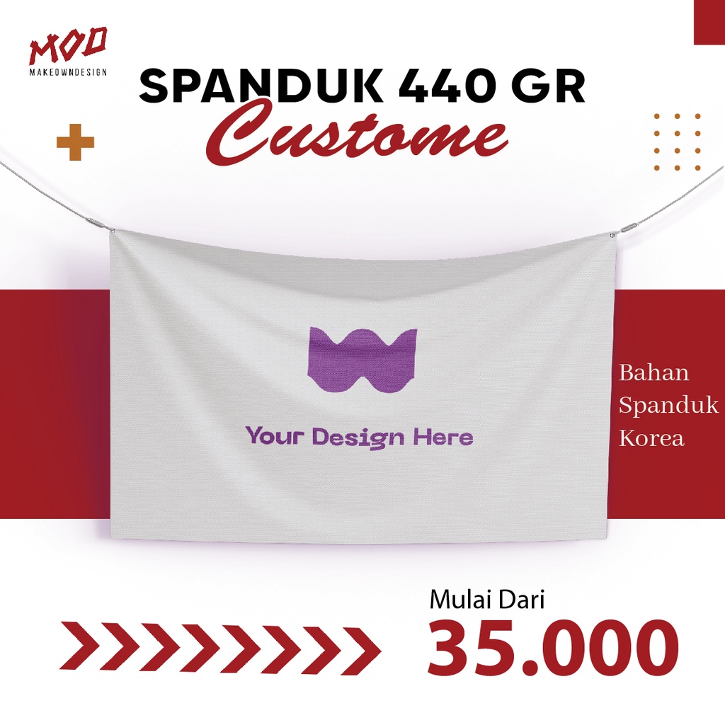 Jual CETAK SPANDUK KOREA 440 GR | FREE DESAIN | CETAK SPANDUK | SPANDUK ...