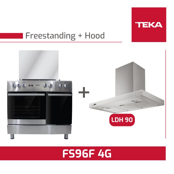 Jual Teka Freestanding FS96F 4G SS Paket LDH 90 Cooker Hood | Shopee ...