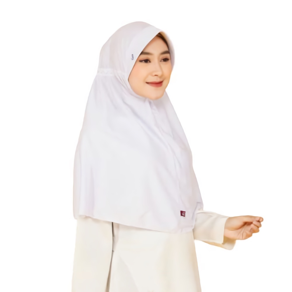 Jual Kerudung Sekolah Serut Samping Size L,XL Jilbab Anak Sekolah SD, SMP, SMA Hijab Anak ...