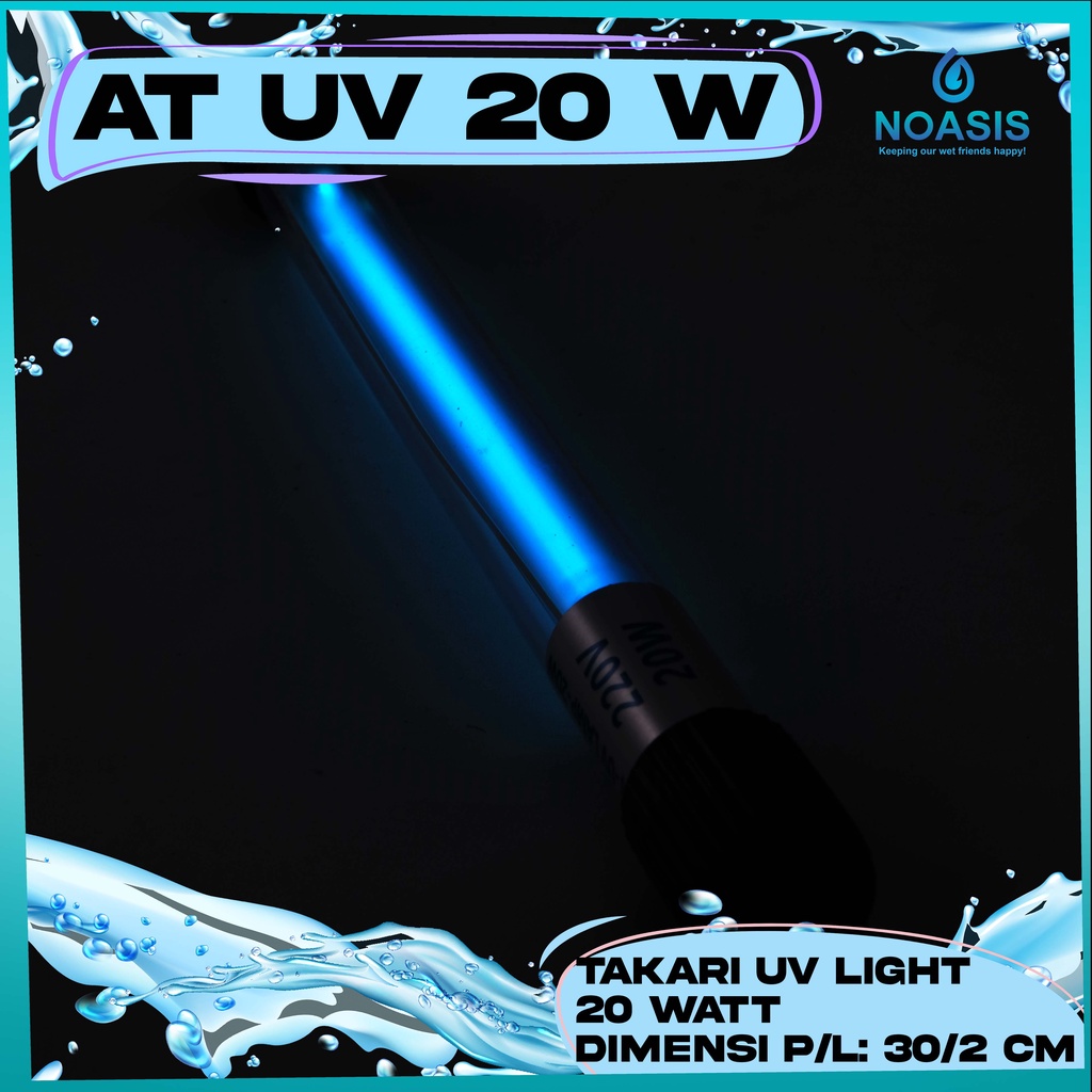 Jual LAMPU UV ULTRAVIOLET AQUARIUM TAKARI 20 WATT AQUASCAPE PEMBASMI ALGA | Shopee Indonesia
