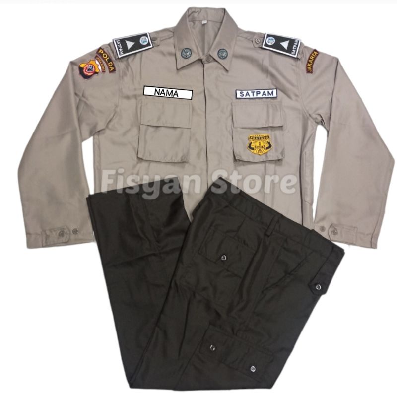 Jual Seragam PDL Satpam | Seragam PDL Security Coklat Terbaru | Shopee Indonesia