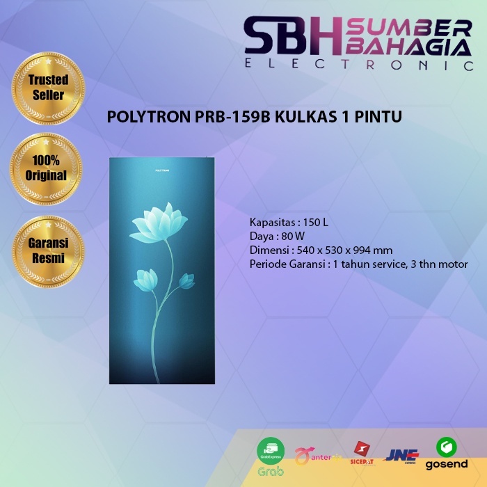 Jual POLYTRON PRB-159B KULKAS 1 PINTU (NEW) ( KHUSUS BANDUNG) | Shopee ...
