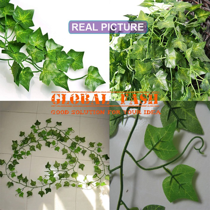 Jual Daun Rambat Plastik / Hiasan Dinding Daun IVY Artificial / 2,5 ...