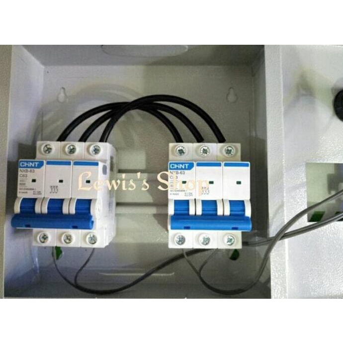 Jual Panel Interlock Pln - Genset + Mcb Chint 63A / 3 Phase | Shopee ...