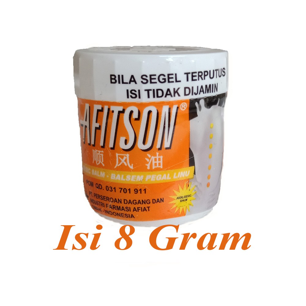 Jual Afitson 8 Gram Balsem Pegel Linu | Shopee Indonesia