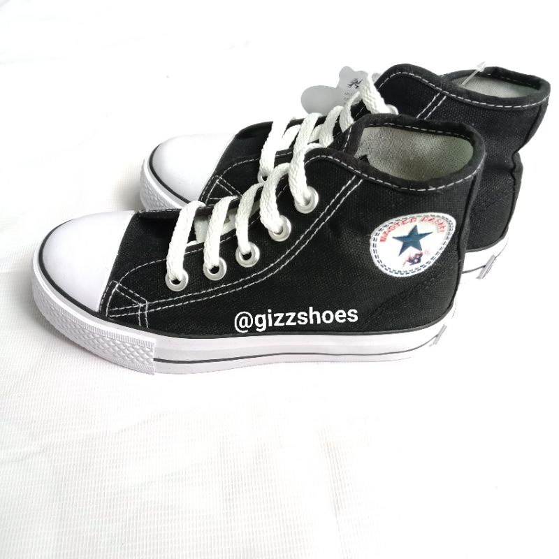 Jual MB 805 Sepatu Sekolah Sneaker Ket Kets Tali Tinggi High Hi SD SMP ...