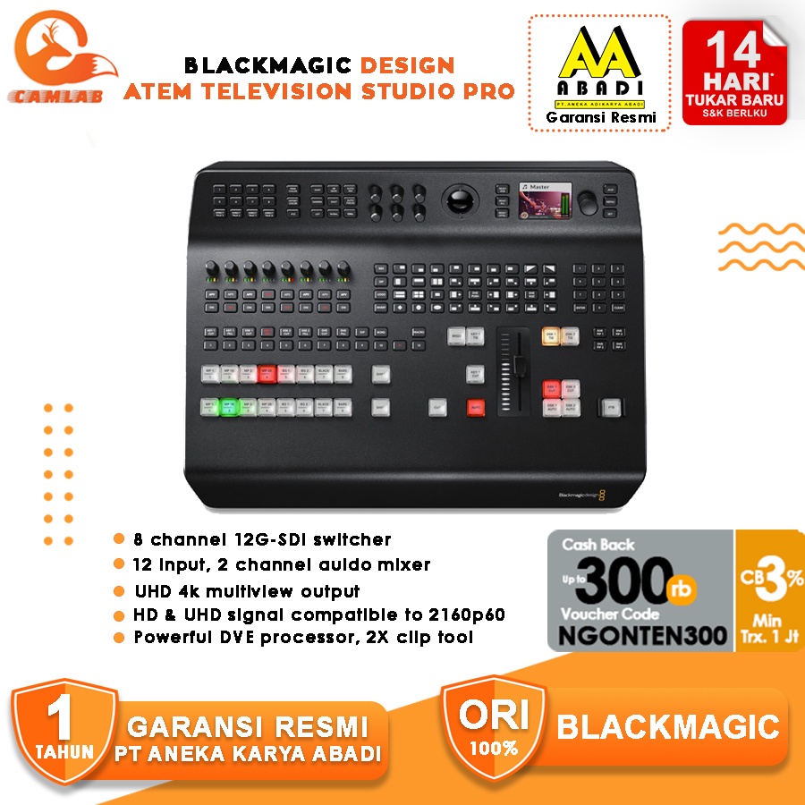 Jual Blackmagic Design ATEM Studio Pro HD Live Production Switcher ...