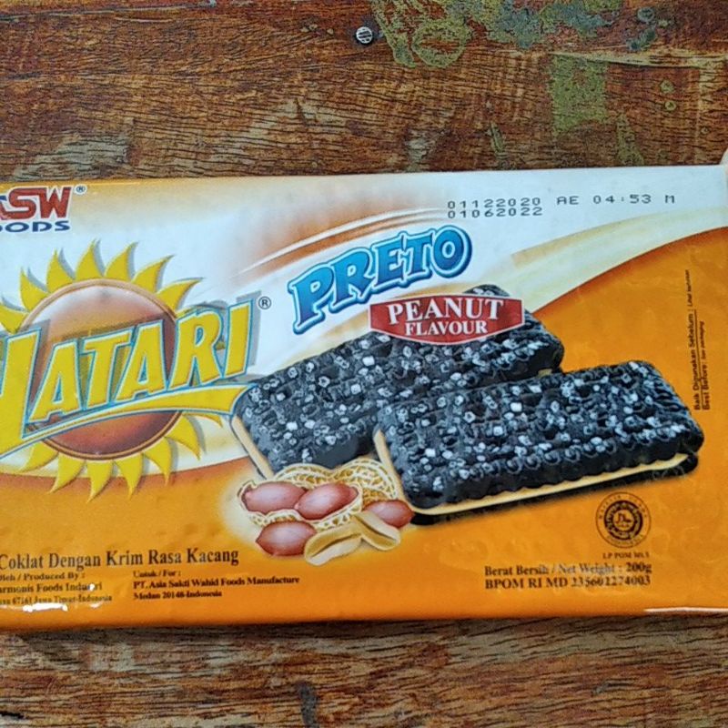 Jual HATARI BISKUIT CREAM ANEKA RASA 200gram [Harum Snack Official ...