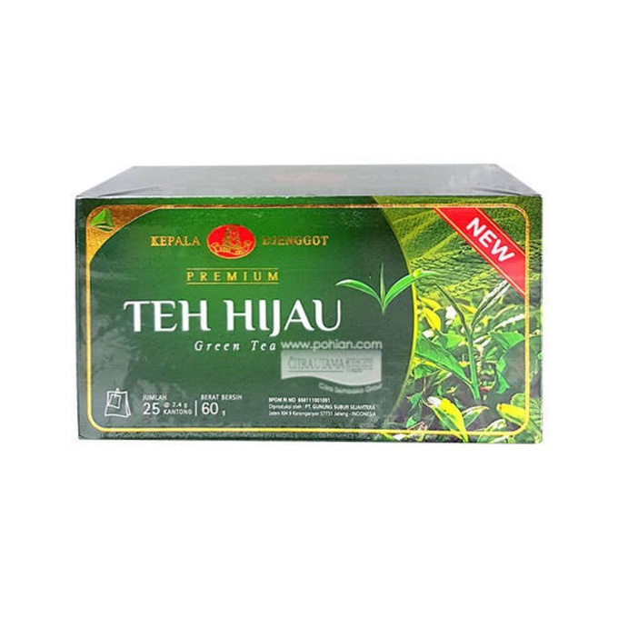 Jual TEH HIJAU GREEN TEA CAP KEPALA DJENGGOT ISI 25pcs | Shopee Indonesia