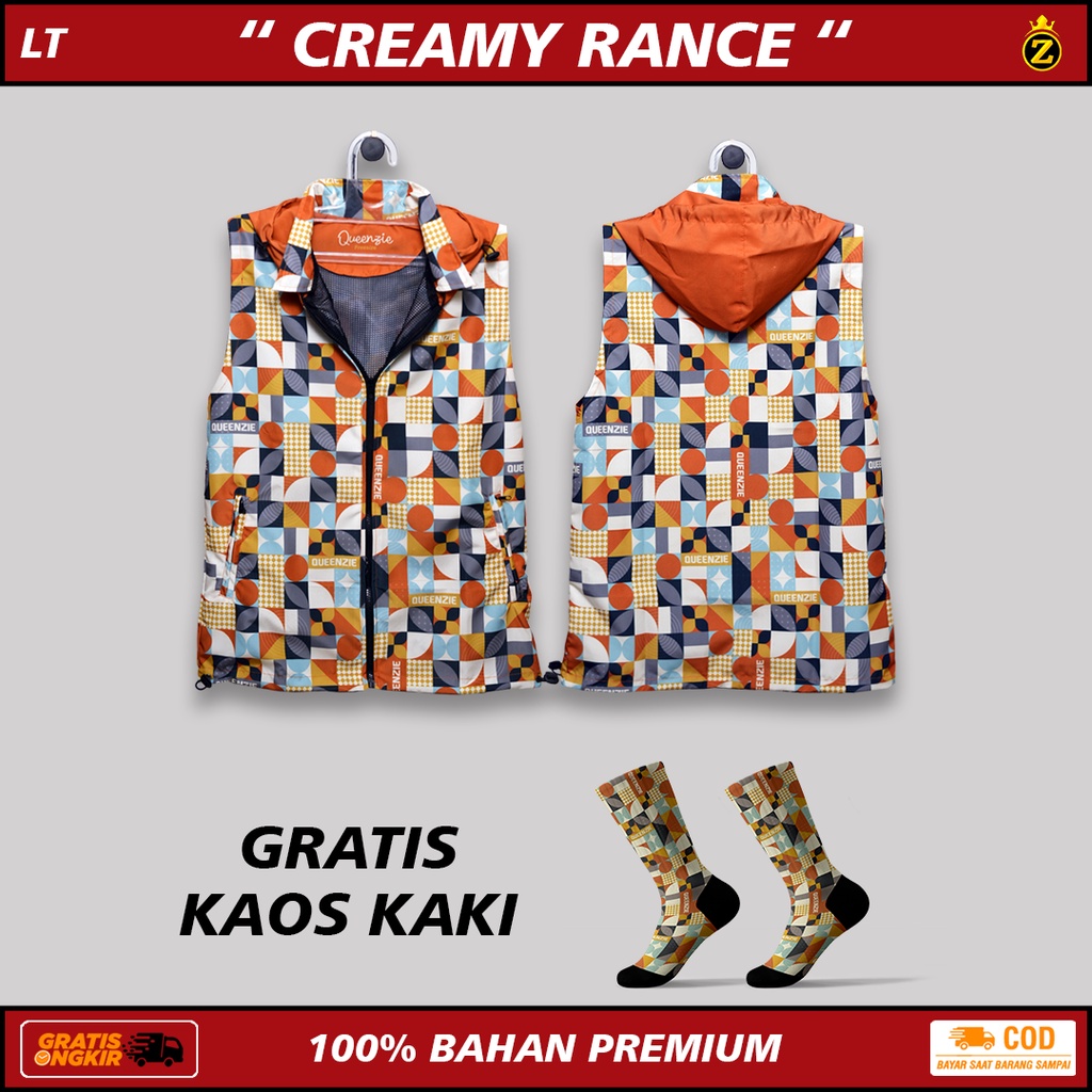 Jual Queenzie Rompi Wanita Unisex Printing Motif Abstrak Vest Olahraga ...