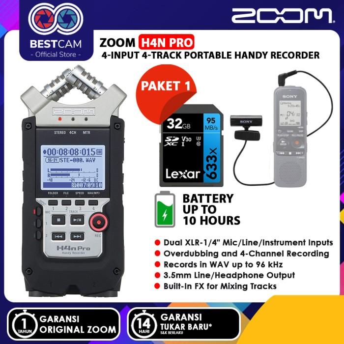 Jual Zoom H4n Pro 4-Input 4-Track Portable Handy Recorder | Shopee ...