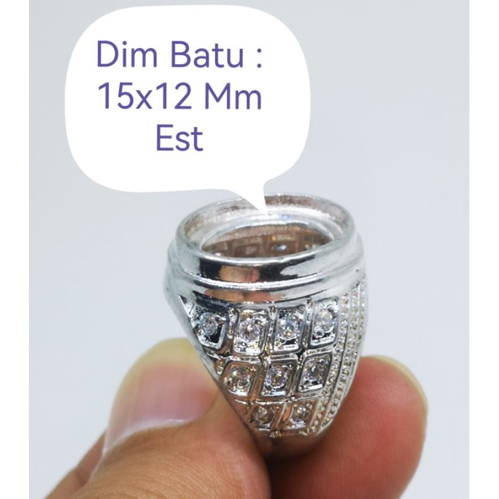 Jual Ring Emban Silver Perak Tabur Diamond Zircon Murmer | Shopee Indonesia