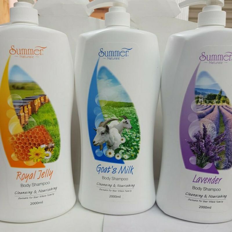 Jual Summer Naturale Body Shampoo 2000 ml Malaysia Wangi 4 Rasa - Goats ...