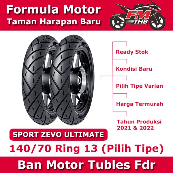 Jual Ban Tubles FDR 140/70 Ring 13 - Ban NMAX ADV PCX-160 (Pilih Tipe ...