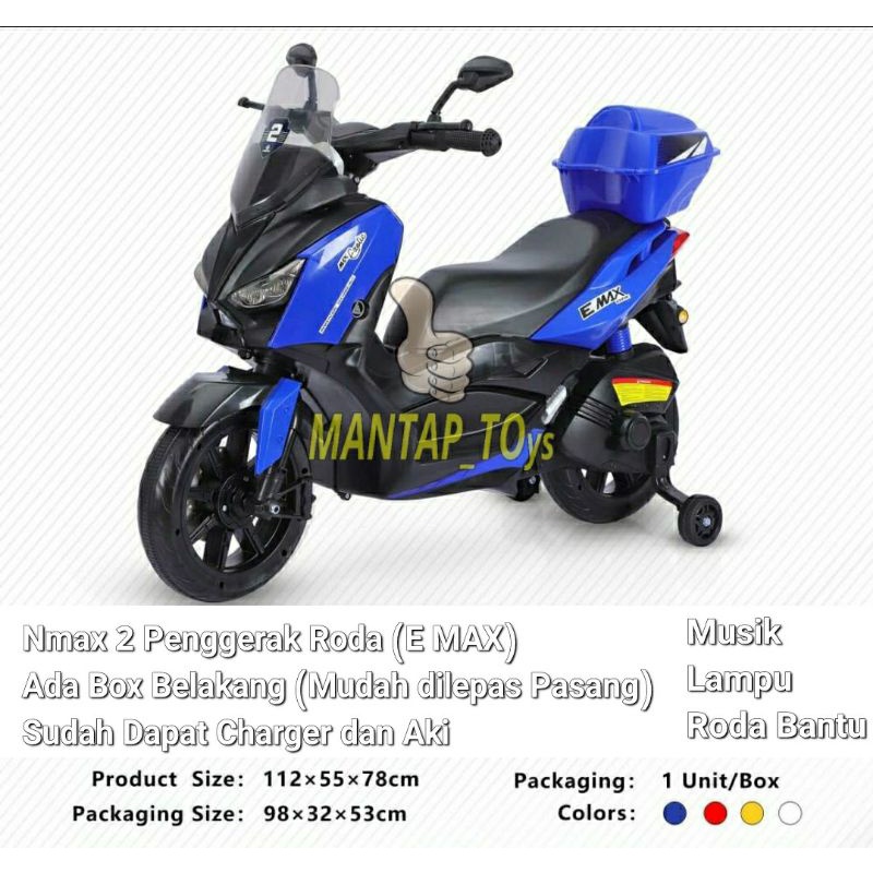 Jual Mainan Motor Aki Anak XMAX EMT 2212 SMAX NMAX gearbox ganda S308 ...