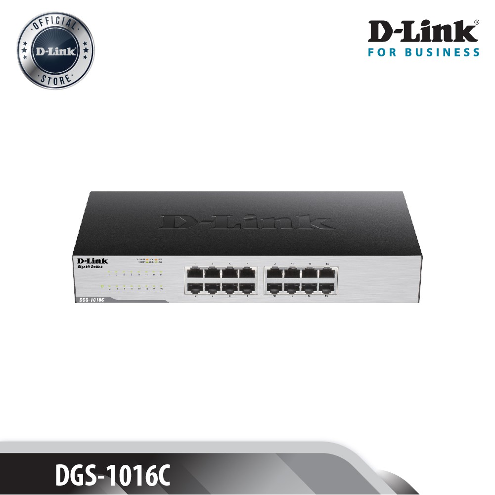 Jual D-Link DGS-1016C 16-Port Unmanaged Standalone Gigabit Switch ...