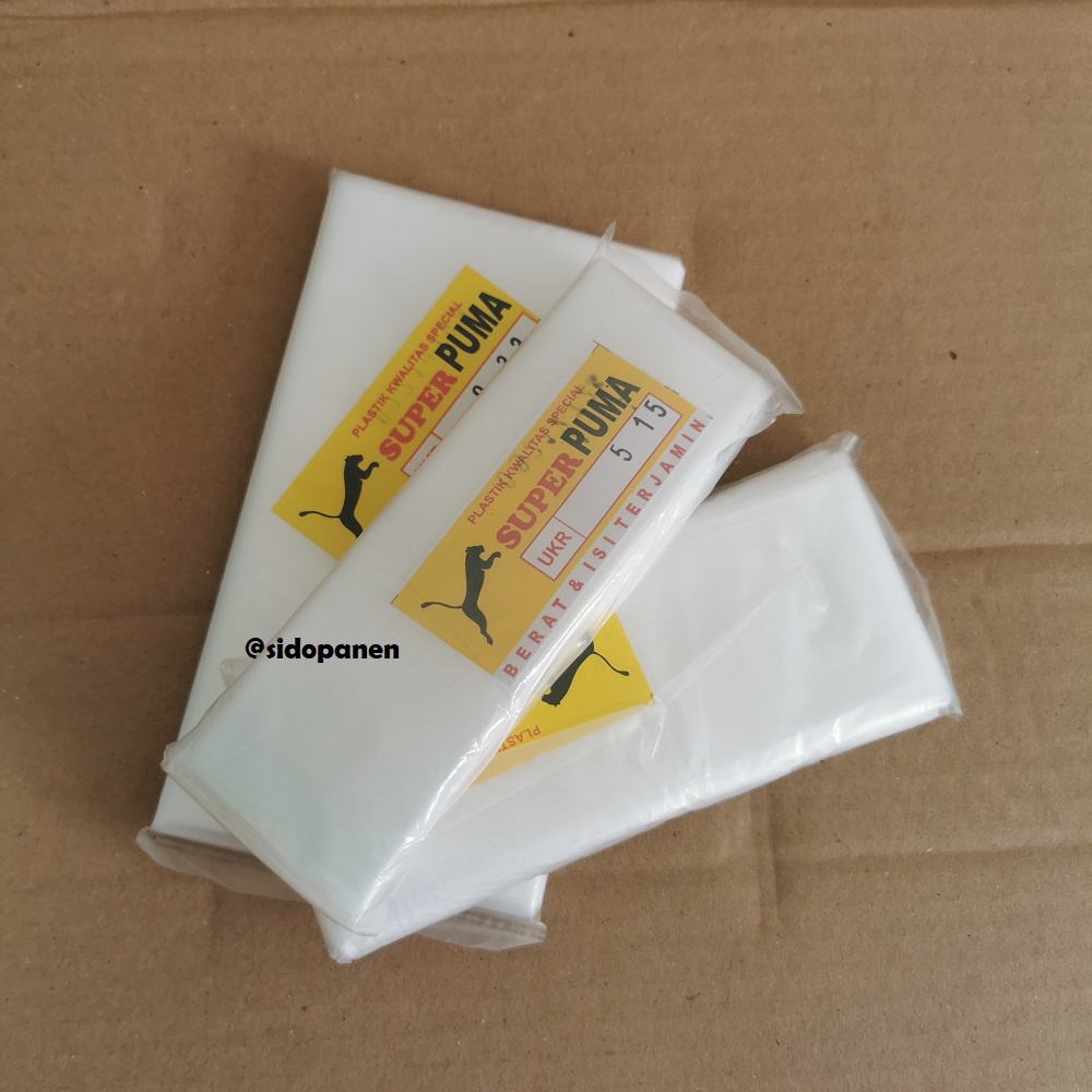 Jual PLASTIK PE UKURAN 4,5 X 15 WARNA BURAM BISA MOLOR MEREK SUPER PUMA ...