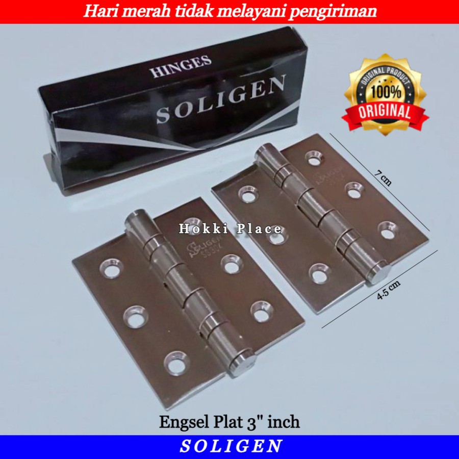 Jual ENGSEL PLAT SOLIGEN UKURAN 2" , 2,5" , & 3" INCH ENGSEL PINTU ...
