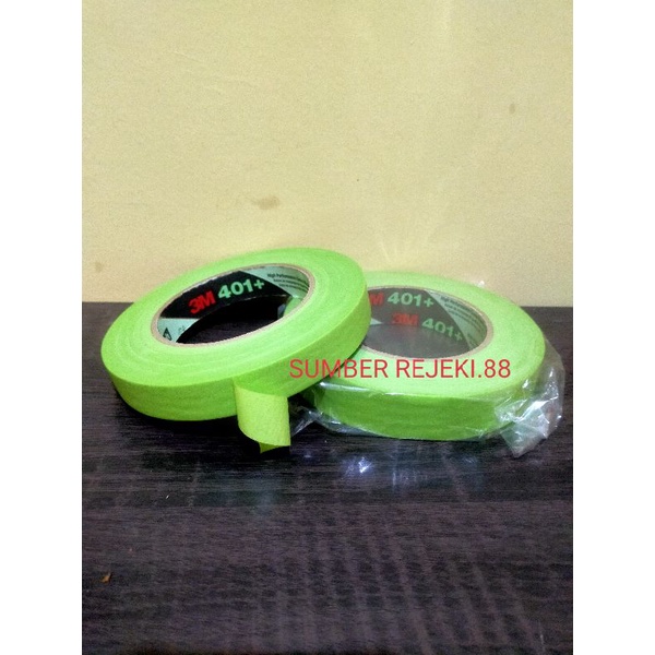 Jual Lem Kertas 3M Green / Hijau Masking Tape 401+ / 233+ Selotip ...