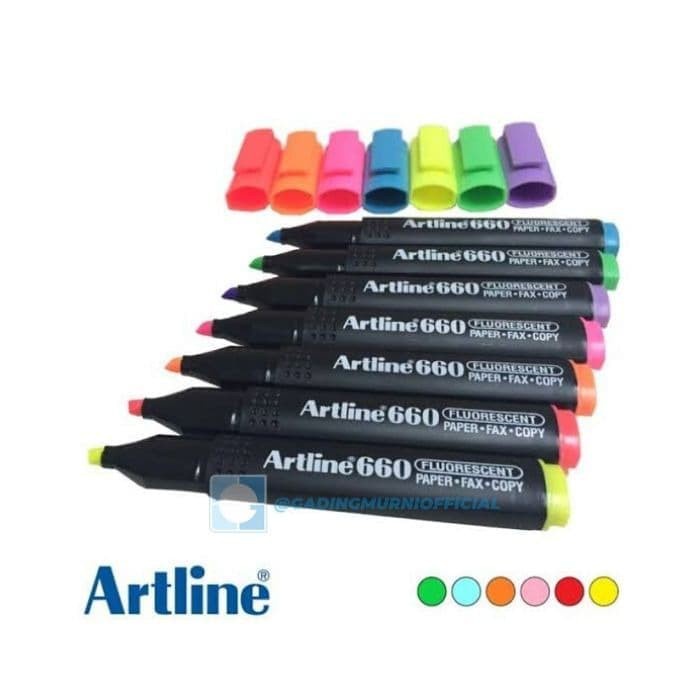 Jual Artline highlighter marker penanda tulisan EK 660 | Shopee Indonesia