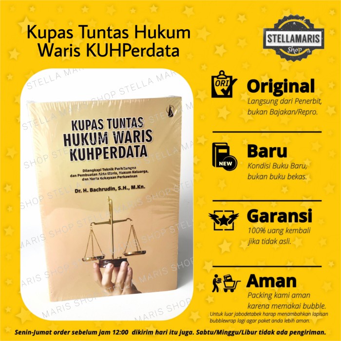 Jual Kupas Tuntas Hukum Waris KUH Perdata - Dr. H Bachrudin Buku Kanisius | Shopee Indonesia