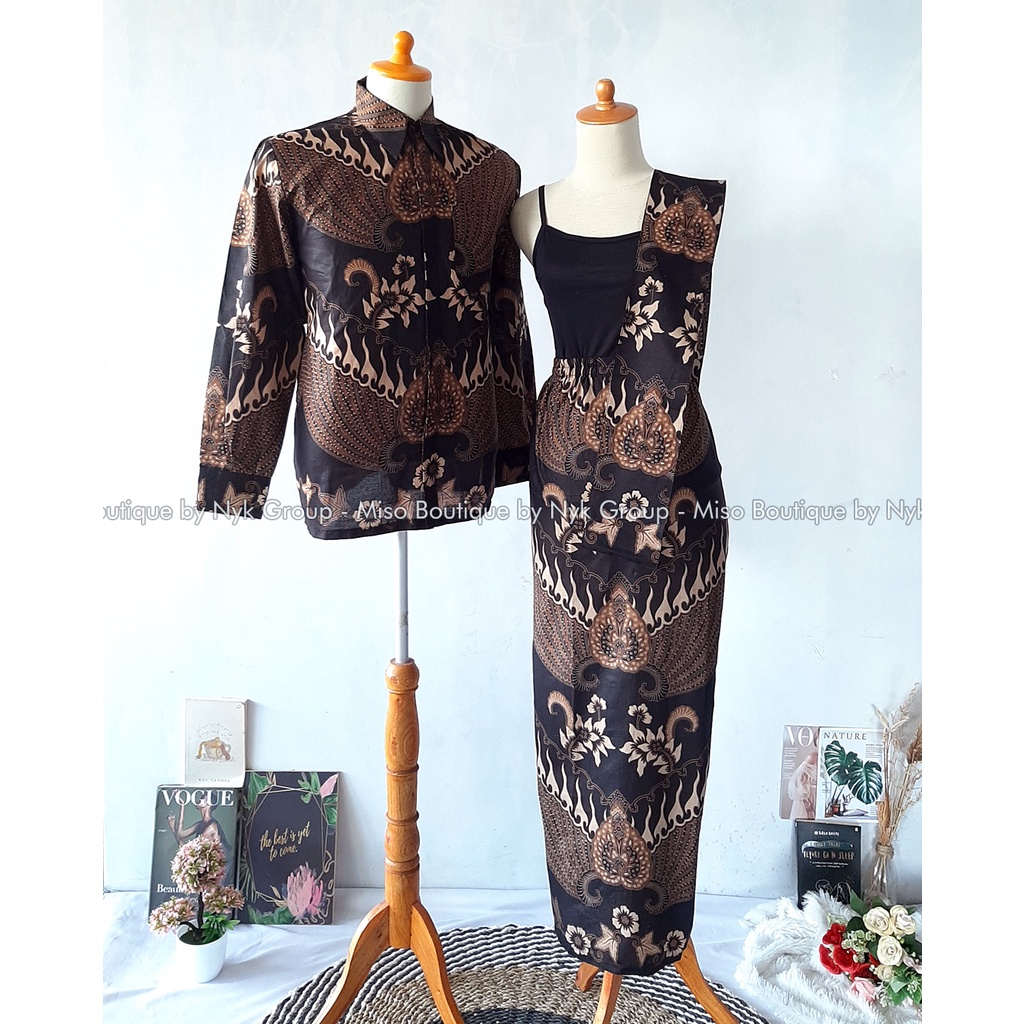 Jual MISO BUTIK - Series Lila Kemeja Pria dan Rok Batik Wanita Katun ...