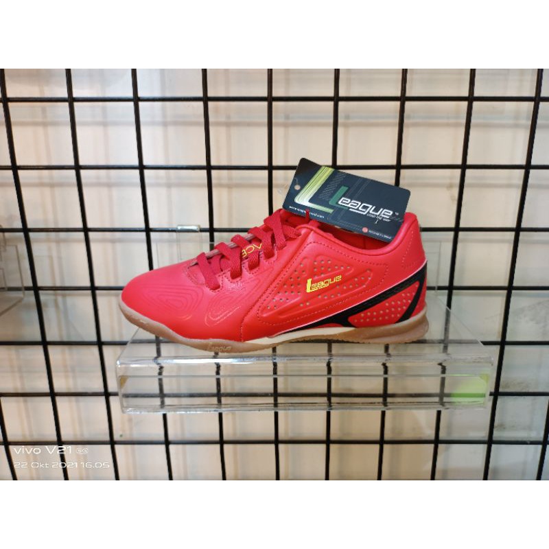 Jual Sepatu League Legas Anak Futsal Merah Ace Premiere Ic JR Original ...