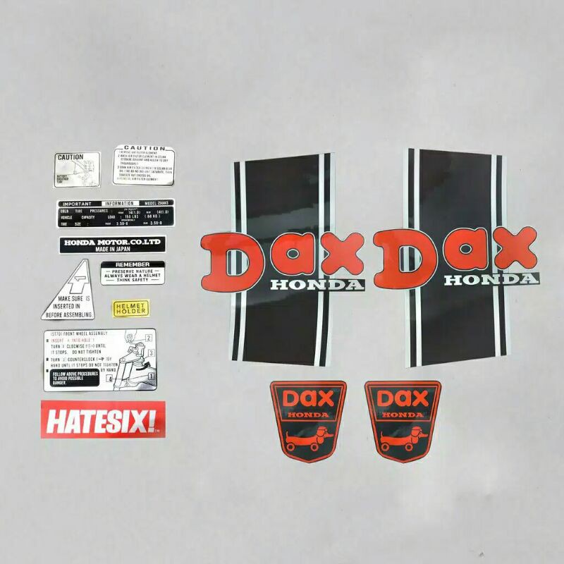 Jual Sticker Decal Tempelan Honda Dax 50 atau Dax 70 I | Shopee Indonesia