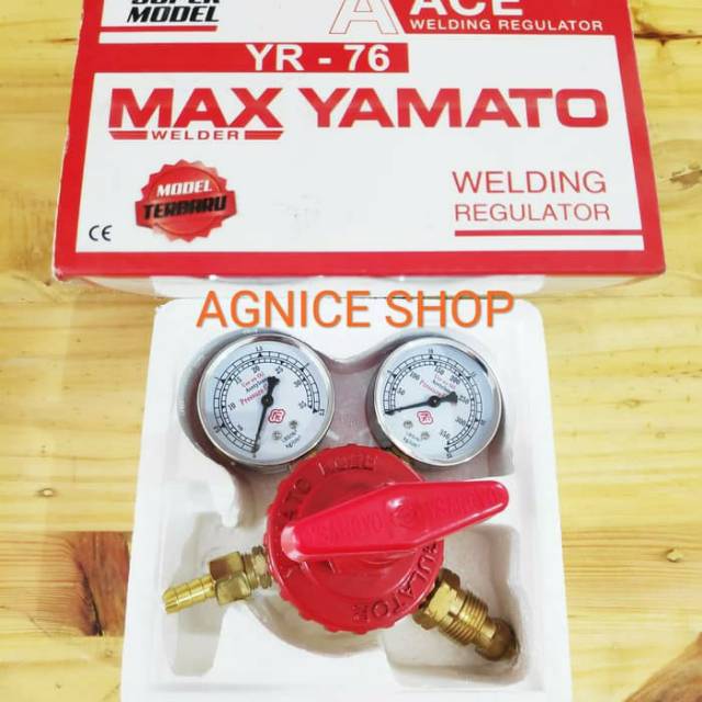 Jual Original Regulator Las Acetylene Max Yamato Tabung Gas Acetilene Welding | Shopee Indonesia