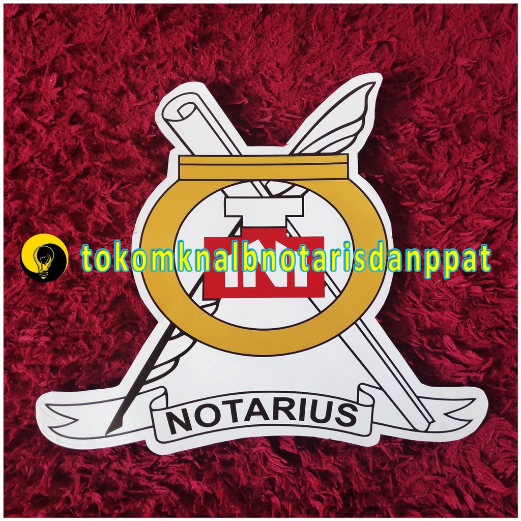 Jual [Terlaris] Stiker Notaris, Stiker INI, Stiker Ikatan Notaris ...