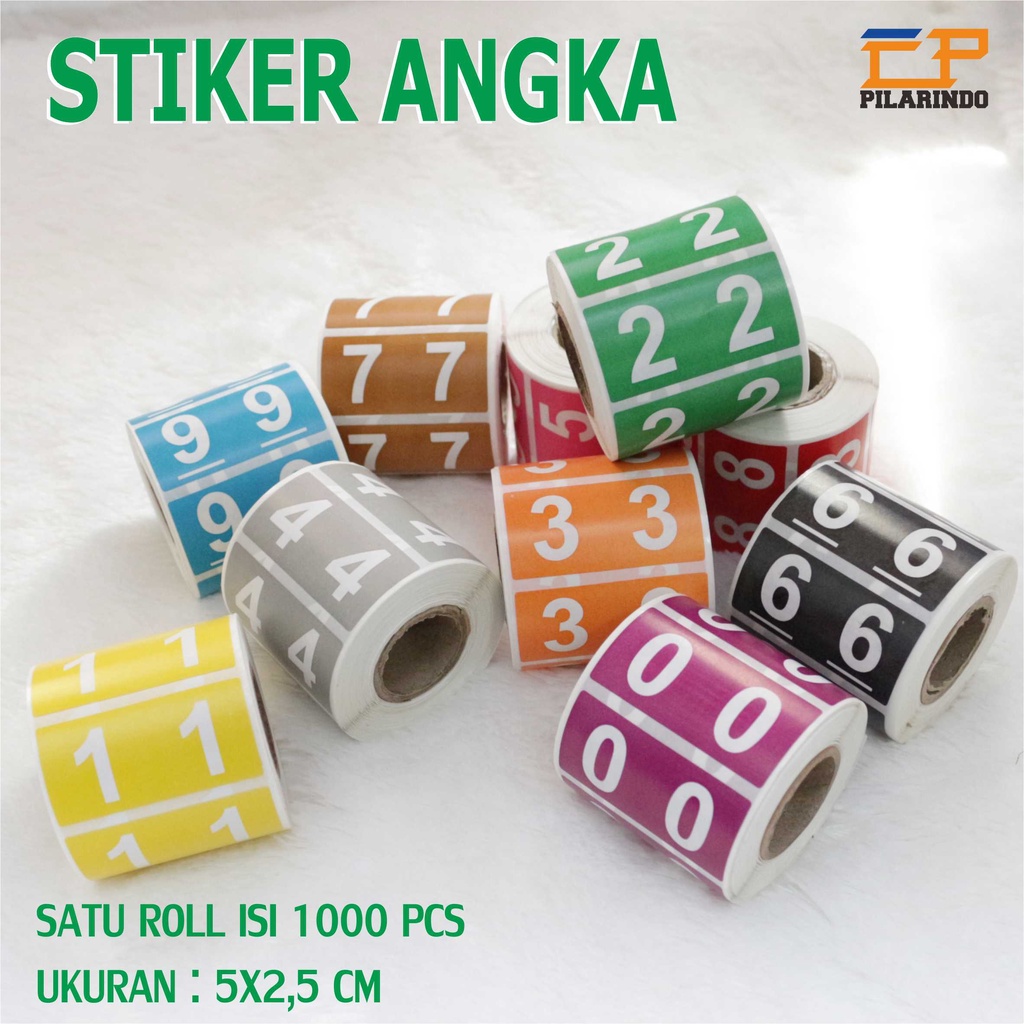 Jual Stiker Angka Rekam Medis / Label Angka 0-9 | Shopee Indonesia