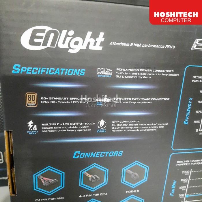 Jual PSU Power Supply Enlight 500 Watt 400 Watt 80 Plus Bronze GARANSI ...