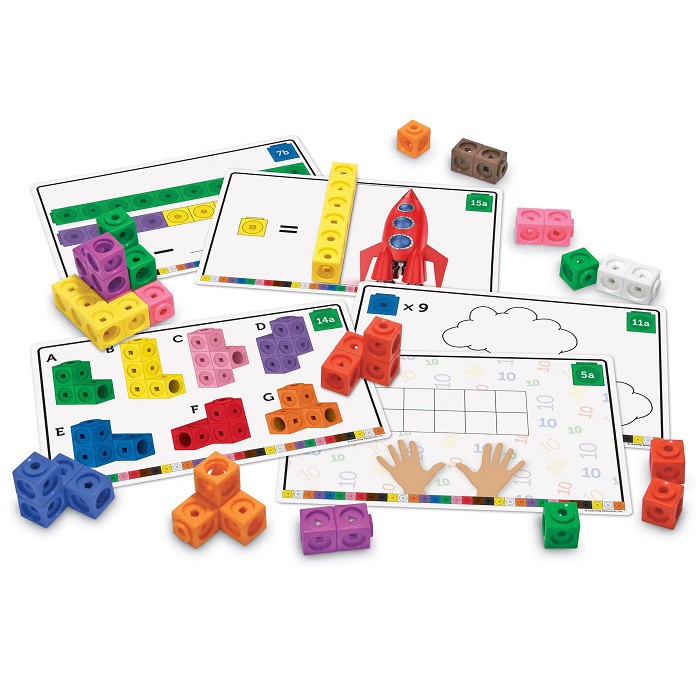 Jual Learning Resources MathLink Cubes Early Math Activity Set Puzzle ...