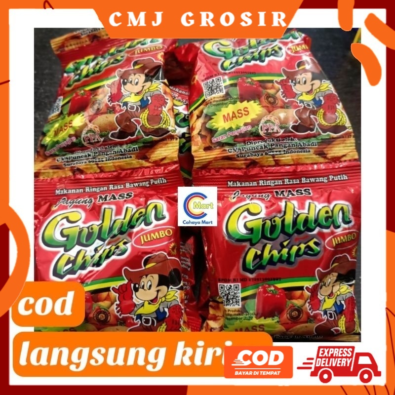 Jual [RENTENG] 30 PCS POTATO CHIPS GOLDEN CHIPS RENTENG ISI 10 PCS ...