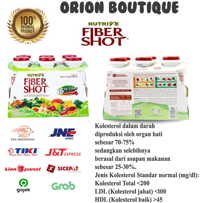 Jual Nutrive fibershot fruits veggie 6x100ml | Shopee Indonesia