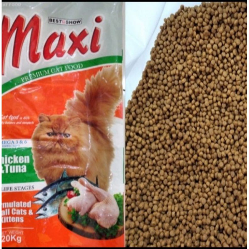Jual Makanan Kucing murah Maxi Chicken and Tuna Repack 2 kg (PAKET 2KG ...