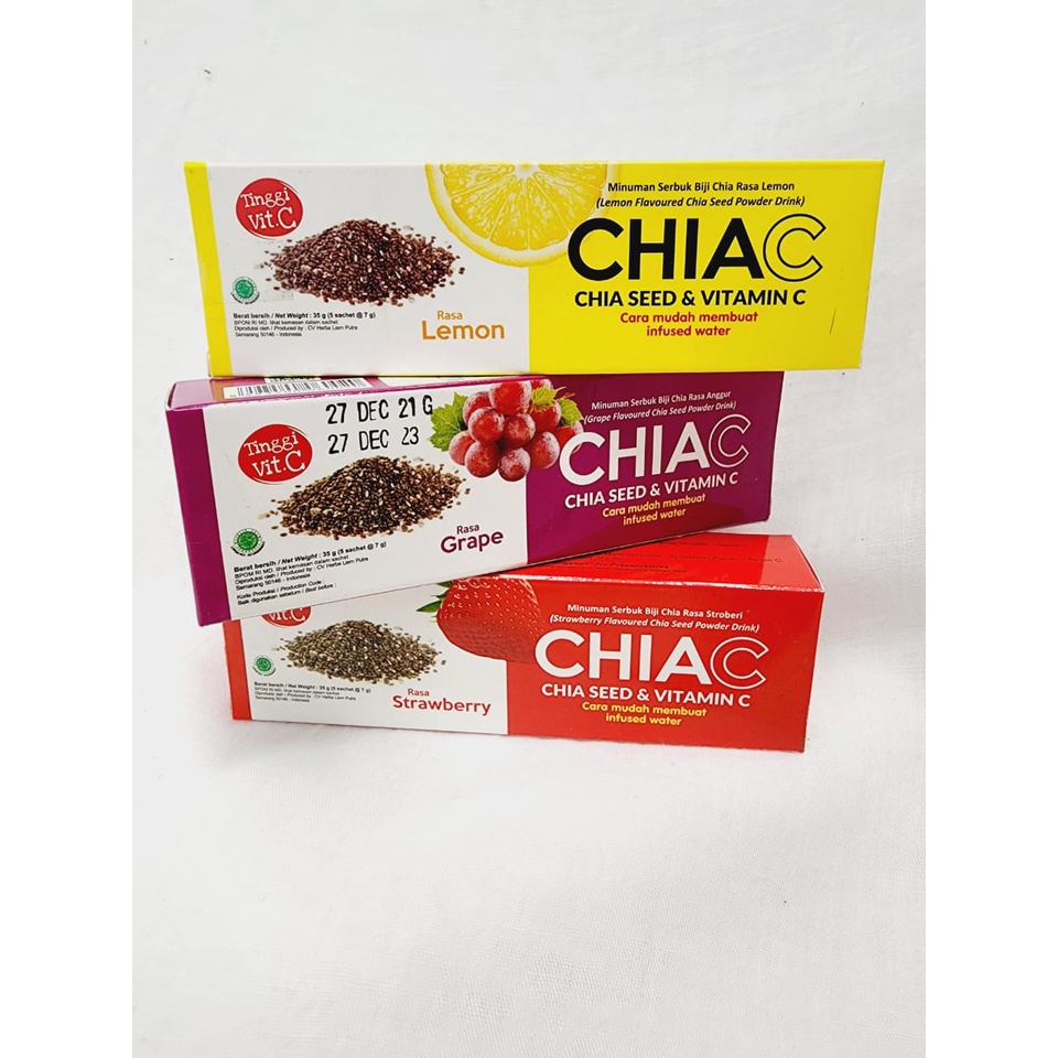 Jual ChiaC Minuman Infused Water Vitamin C & Serbuk Chia Seed Grape ...