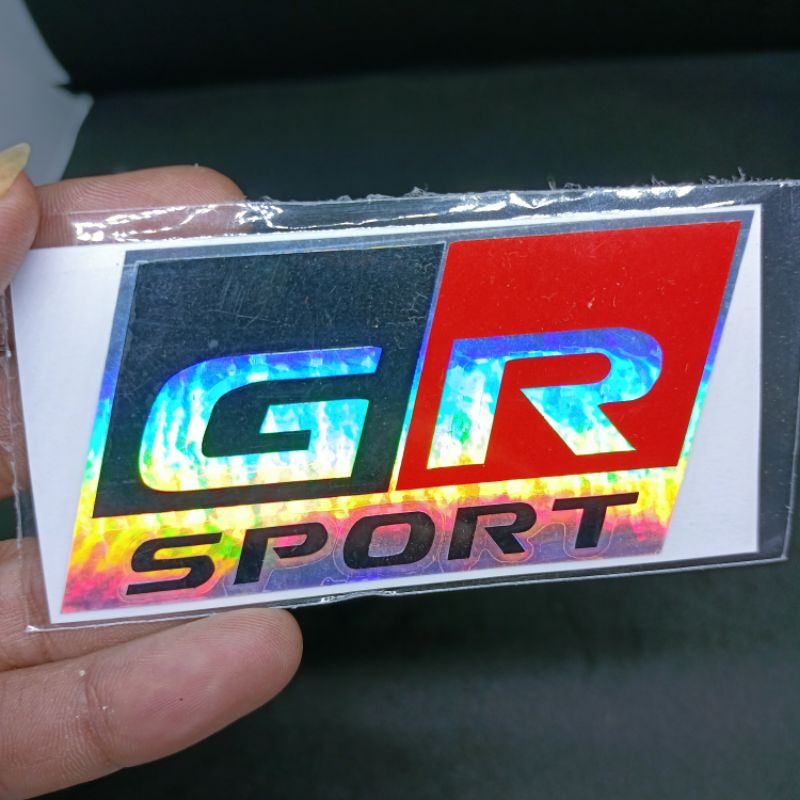 Jual Sticker Cutting GR Sport Hologram Toyota Gr sport | Shopee Indonesia