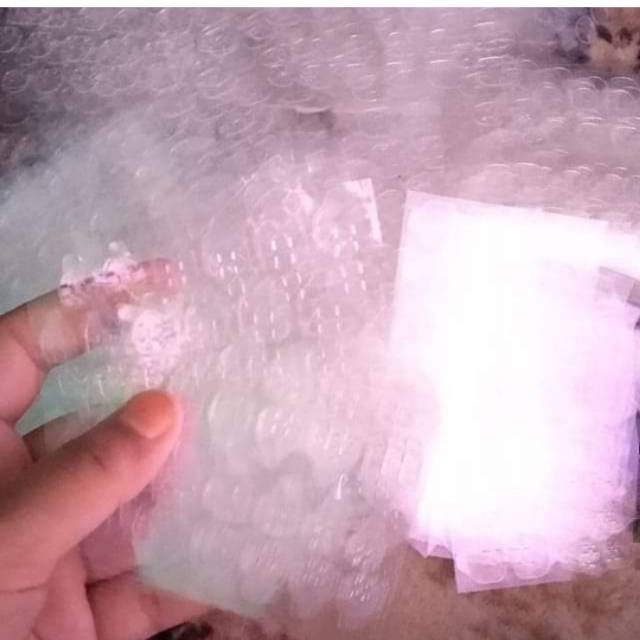 Jual Lem gel nail art 1set isi 10lembar perlembar isi 24gel | Shopee ...