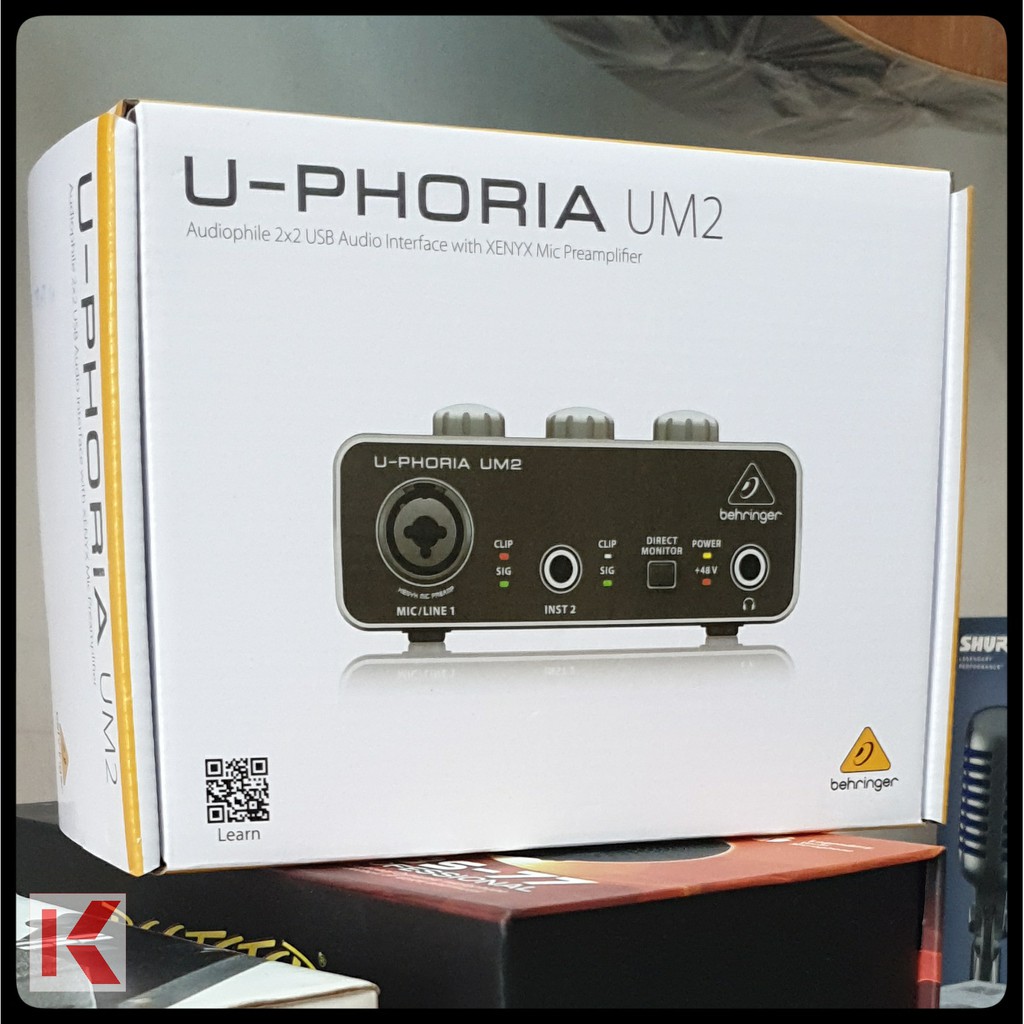 Jual Soundcard Behringer U-Phoria UM2 UM-2 UM 2 USB Audio Interface ...