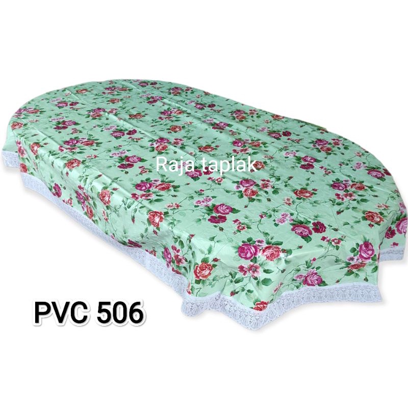 Jual Taplak meja makan plastik 6 kursi oval anti air waterproof vinnyl | Shopee Indonesia
