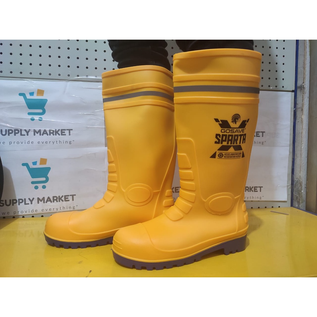 Jual SEPATU SAFETY BOOTS TAHAN AIR SOL BIRU GOSAVE BOOTS SEPATU ...