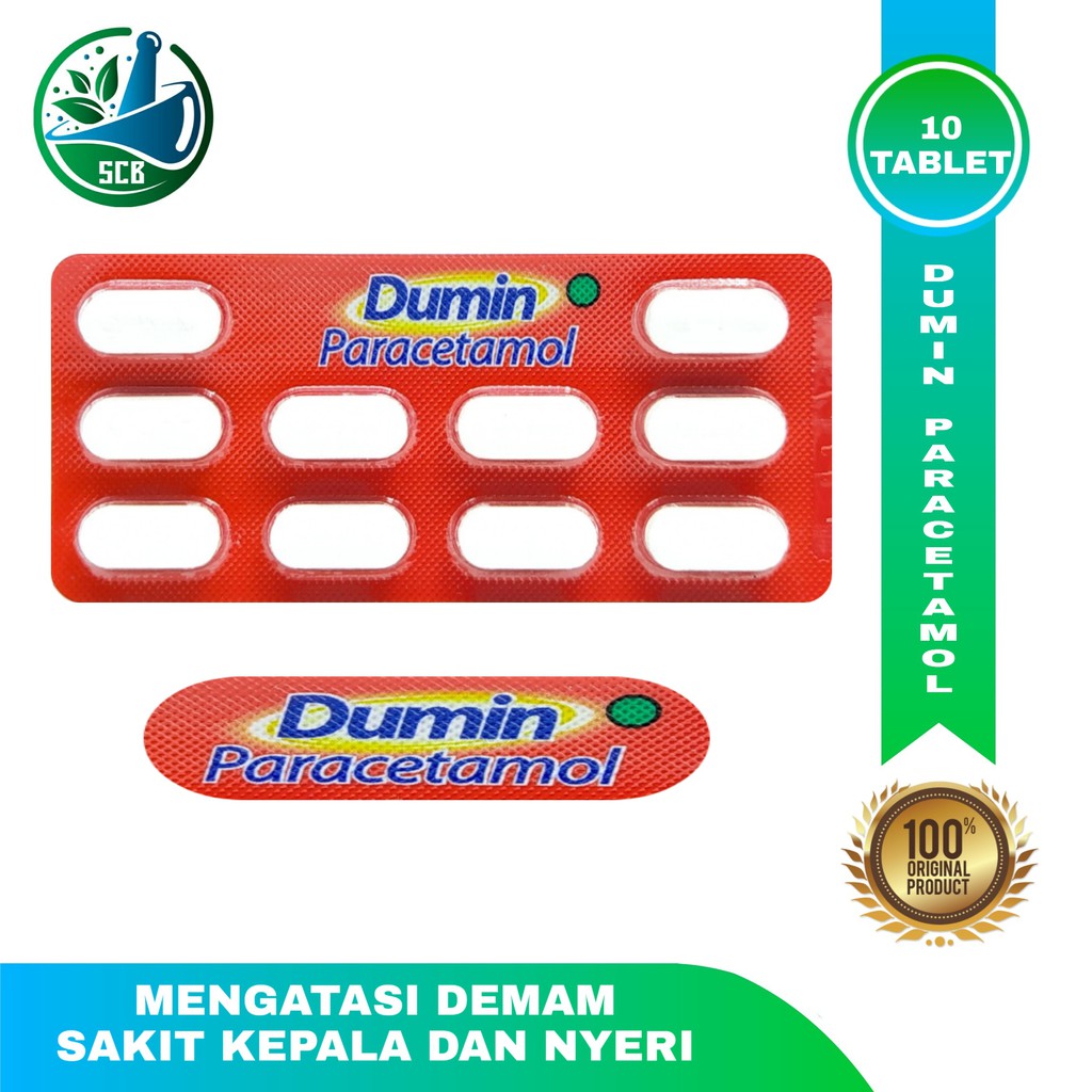 Jual Dumin Paracetamol 500mg Tablet - Obat Sakit Kepala, Demam ...