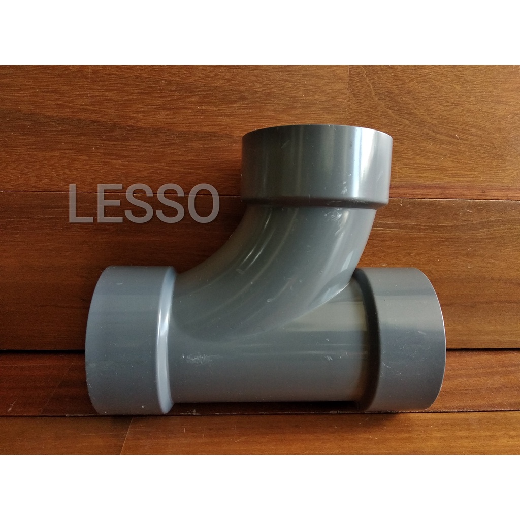 Jual Tee Y 90* PVC LESSO D 2" inch Large Radius Tee Cabang Fitting Sambungan Pipa PVC | Shopee ...
