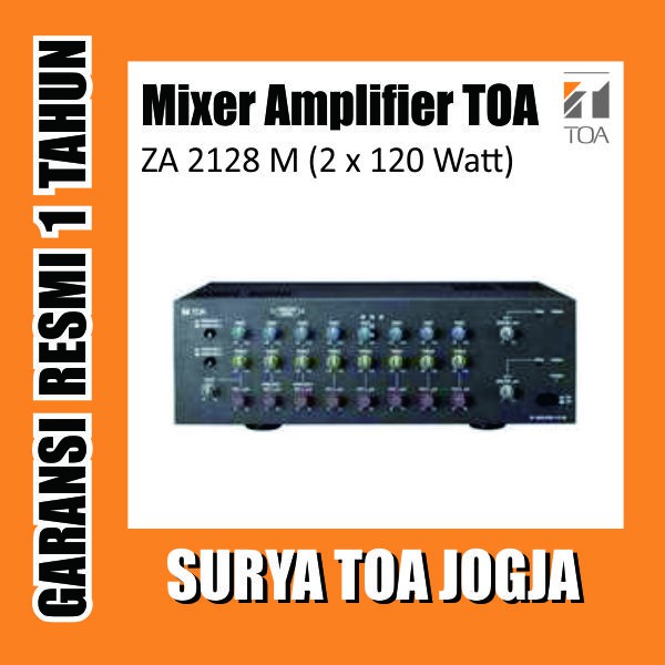 Jual Amplifier TOA Mixer Ampli ZA2128M Stereo MW Original for Horn ...