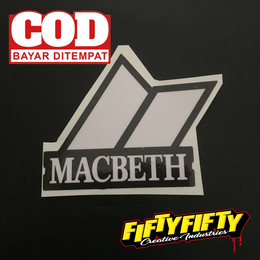 Jual Stiker Print Cut LOGO MACBETH Stiker Printing Laminasi Glossy ...