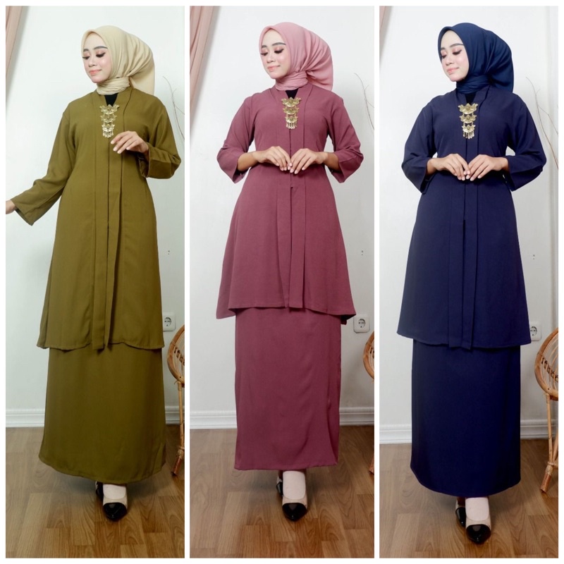 Jual Set Cindai / Set Rok Polos / Set kutu Baru / Set kebaya Kondangan ...