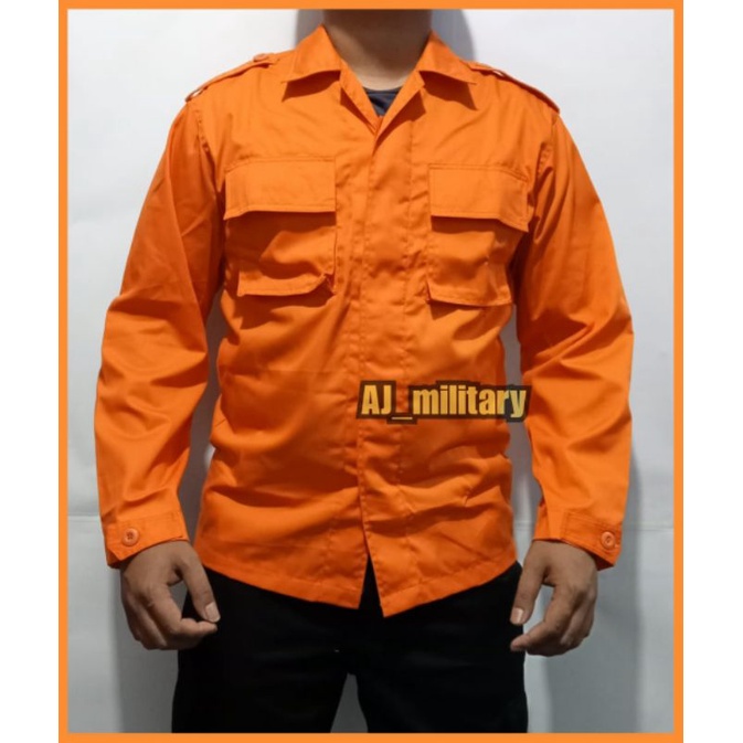 Jual Kemeja BASARNAS/BPBD warna orange | Shopee Indonesia