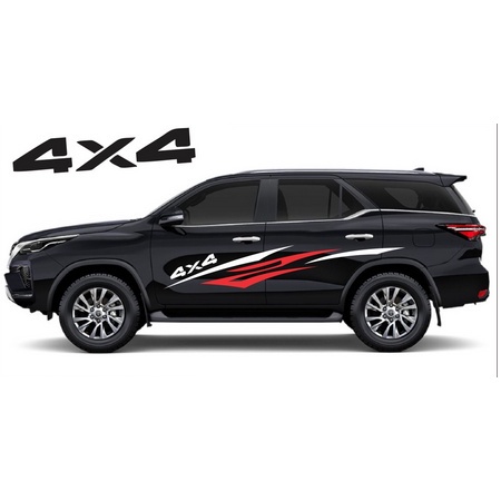Jual 0157 stiker mobil fortuner sticker toyota fortuner stiker mobil ...
